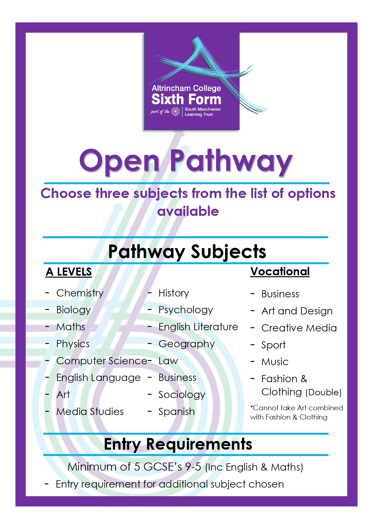 Altrincham College - Sixth Form Pathways